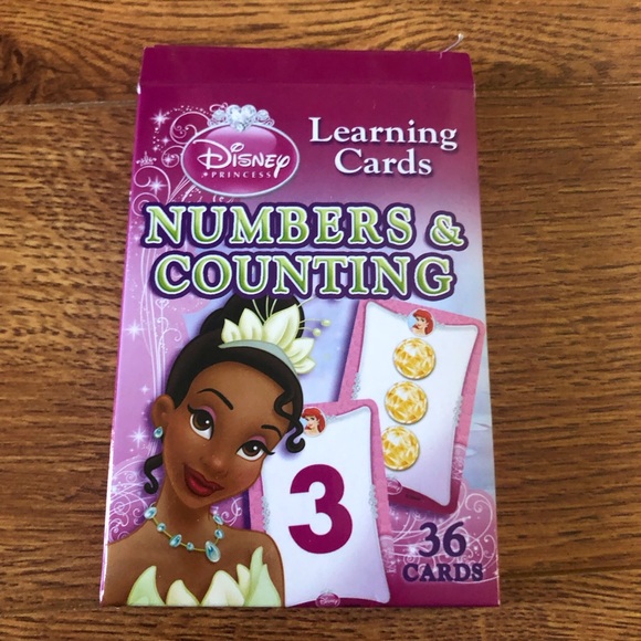 Disney | Toys | Disney Princess Learning Cards Numbers And Counting ...